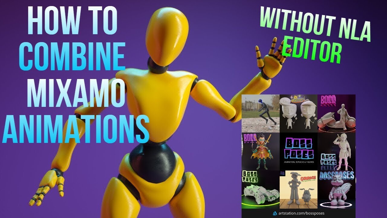 ArtStation - Combine mixamo animations without the NLA editor