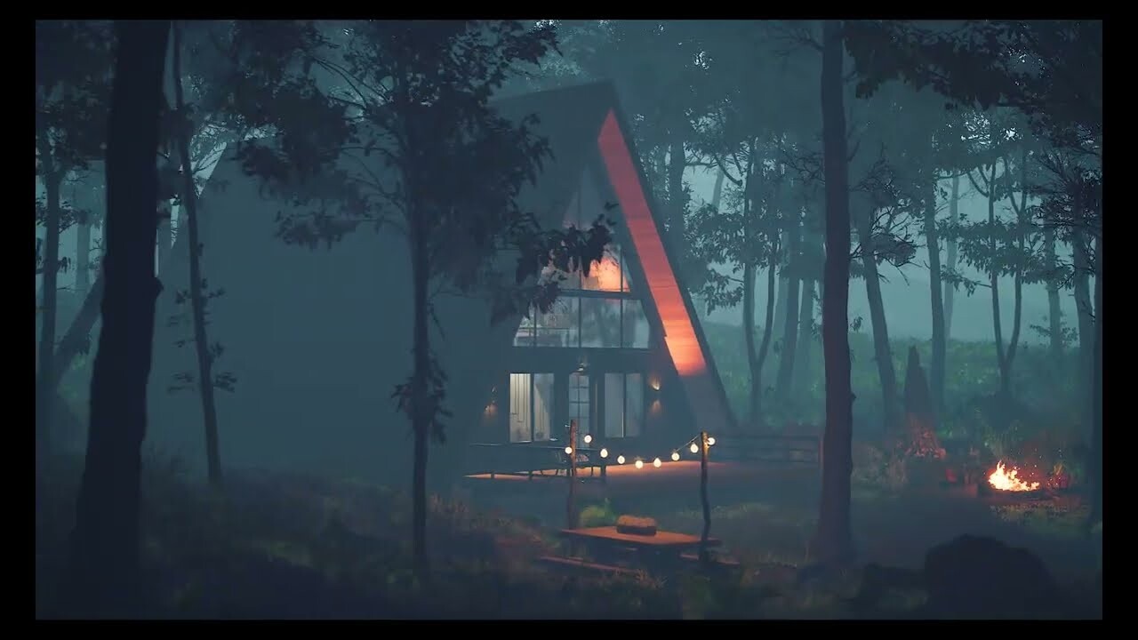 ArtStation - Unreal Engine- A-Frame Cabin