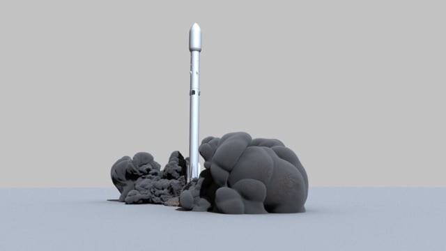 ArtStation - rocket launch vfx