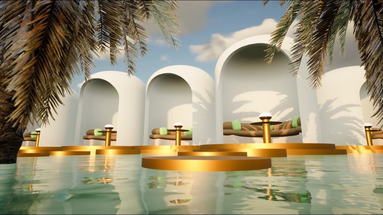 ArtStation - pool wallpaper - Unreal Engine 5