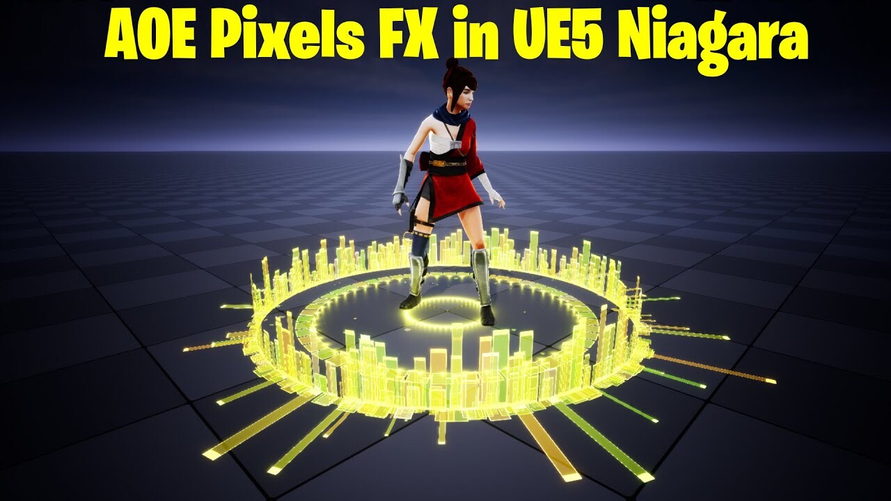 ArtStation - AOe Pixels FX in UE5 Niagara Tutorial | Download Files