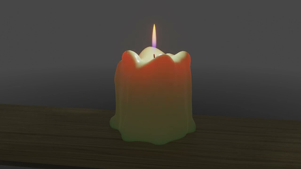 ArtStation - Interactive Burning Candle