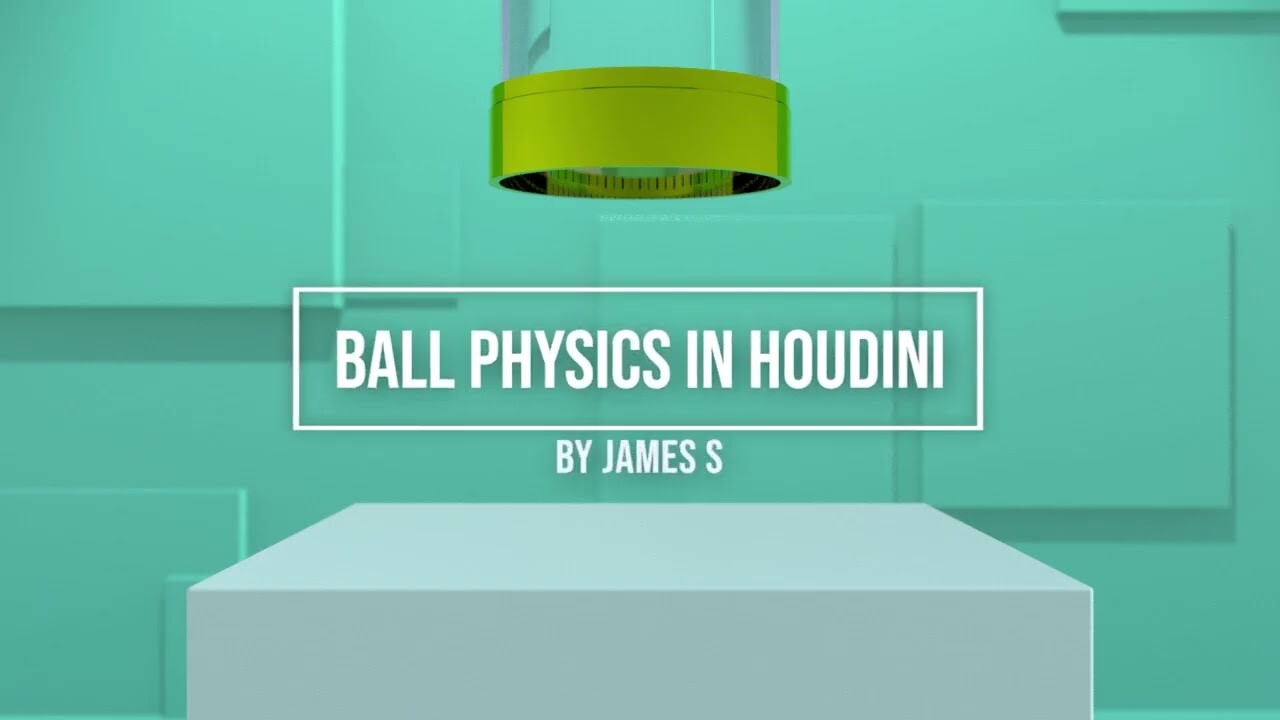 ArtStation - Ball Physics Render in Houdini