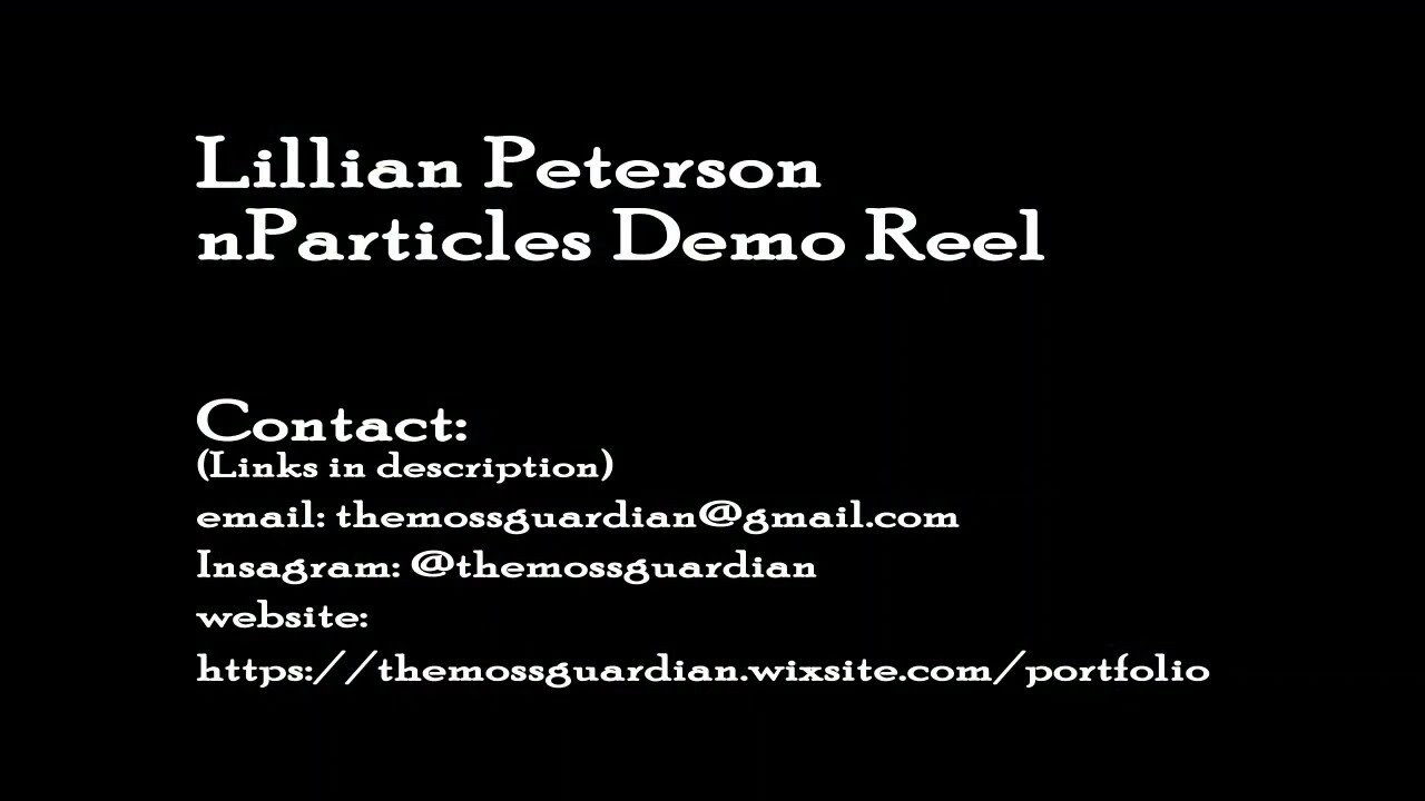 Lilly Peterson - N-particle Demo Reel