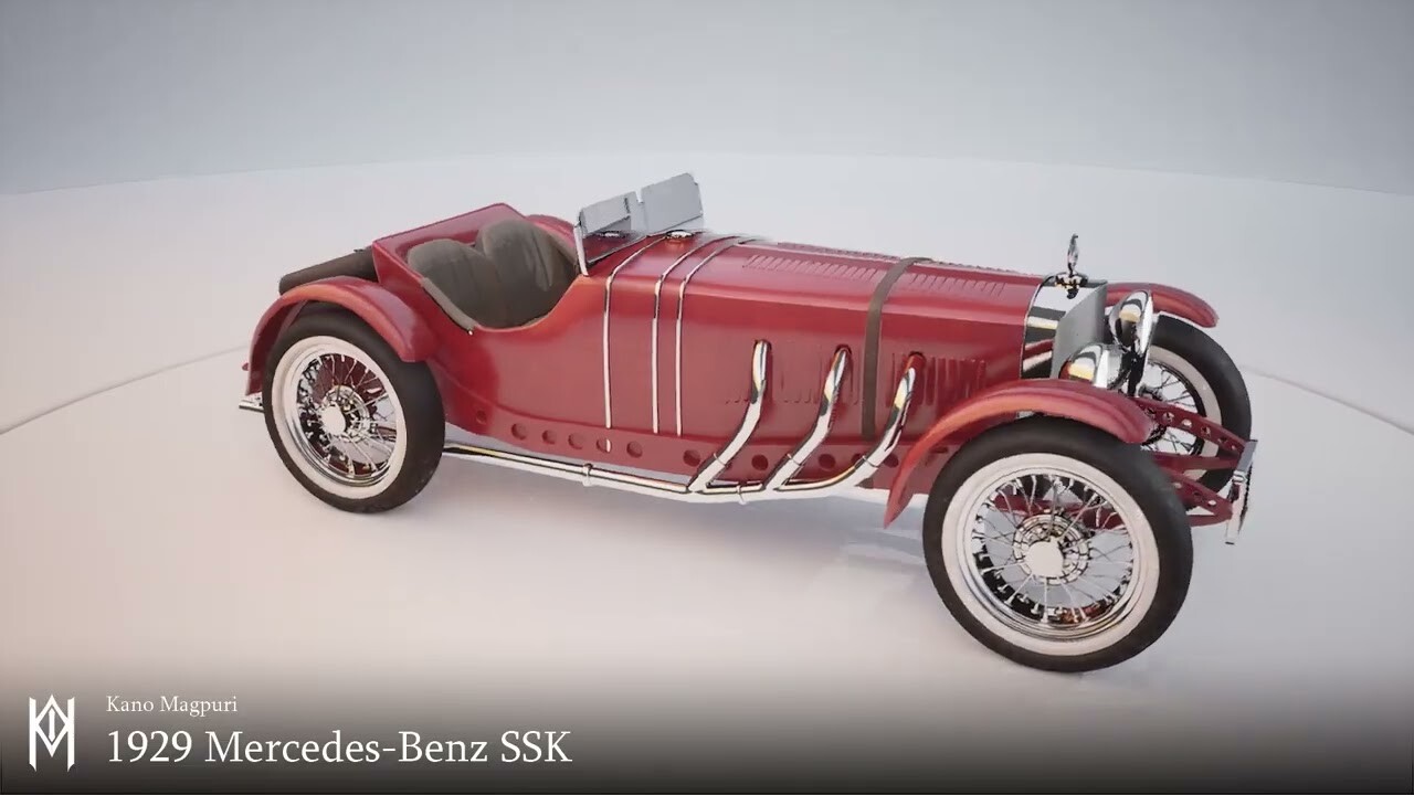 ArtStation - 1929 Mercedes-Benz SSK (Maya 2022, Unreal Engine 4)