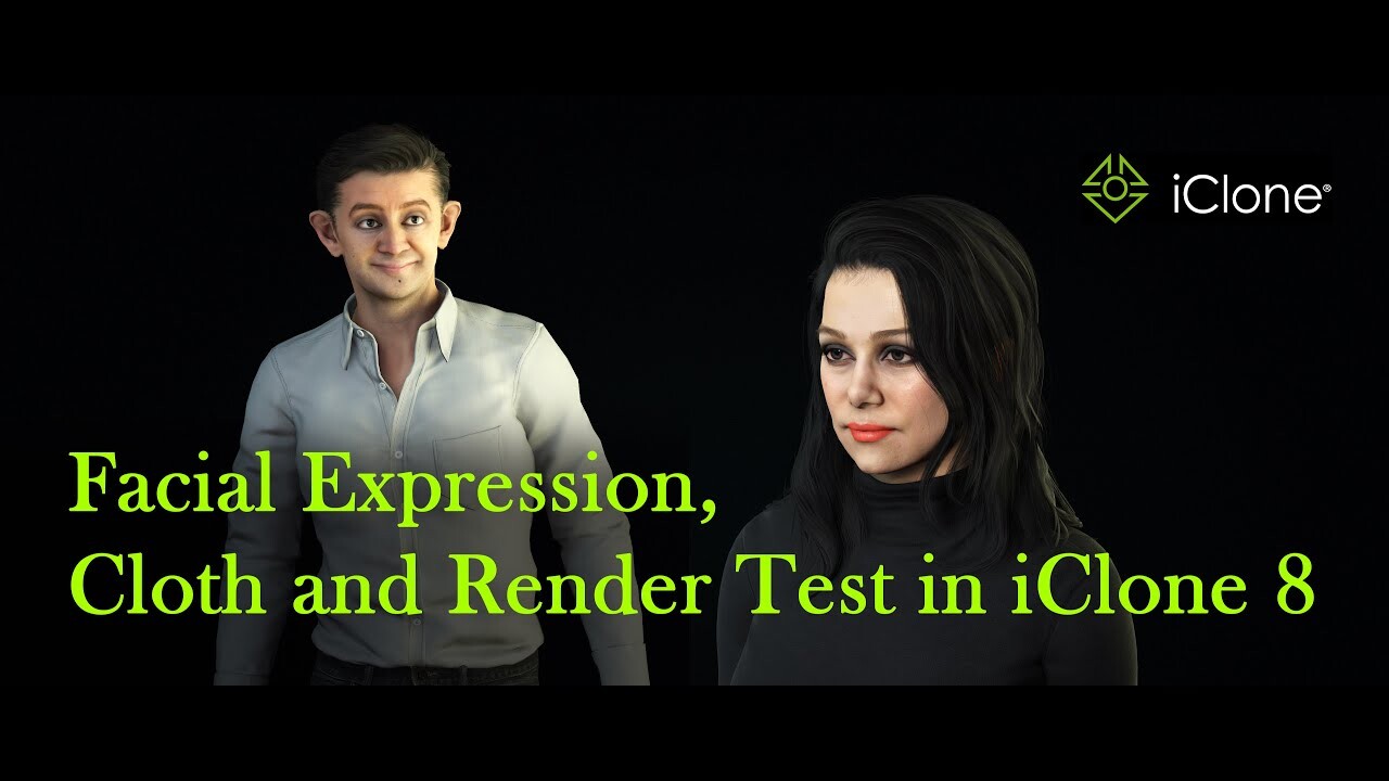 ArtStation - Facial Expression, Cloth and Render Test in iClone 8