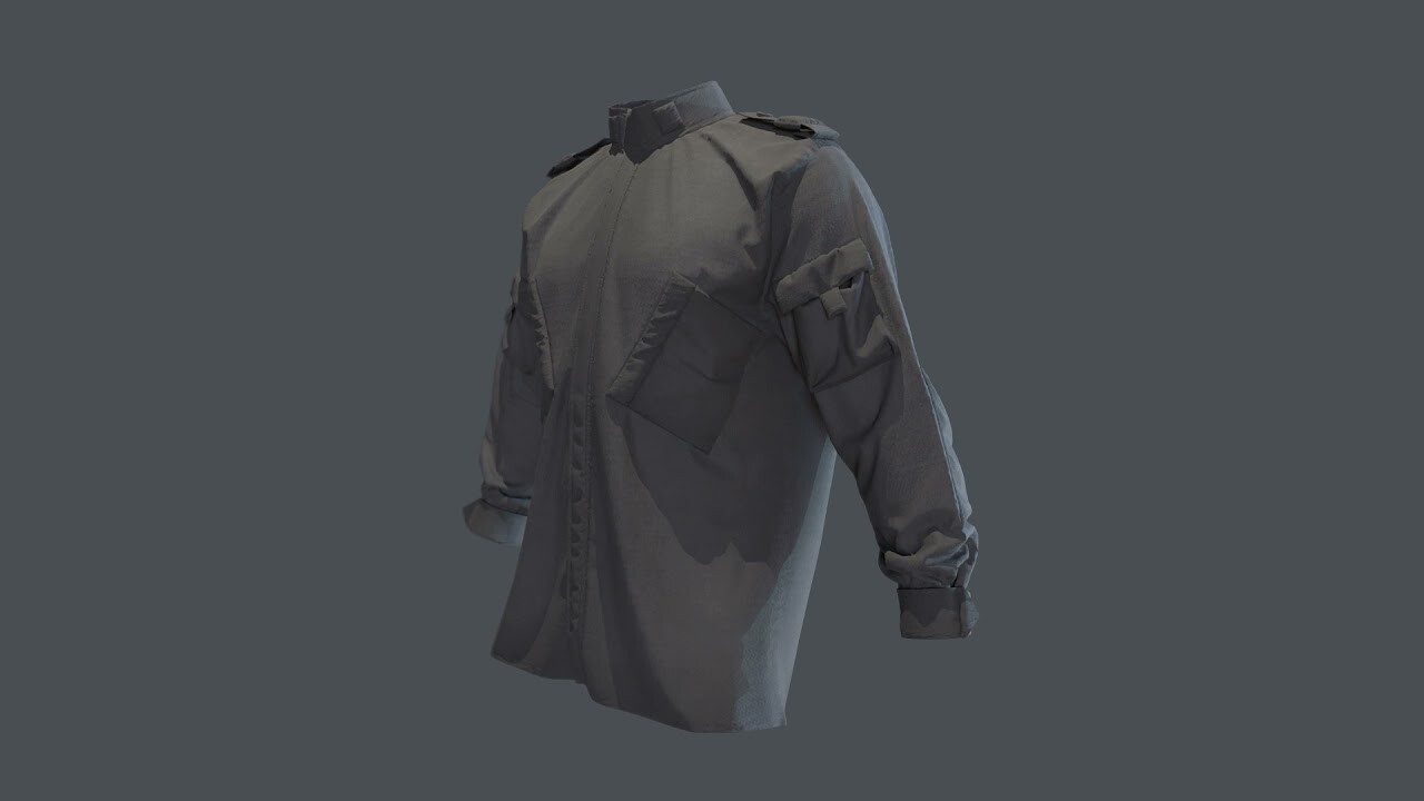 ArtStation - shirt stretching animation