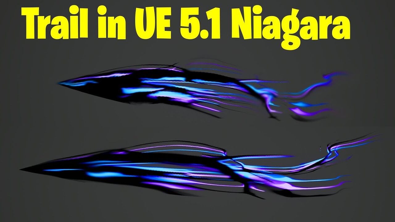 ArtStation - Trail in Unreal Engine 5.1 Niagara Tutorial | Download Files