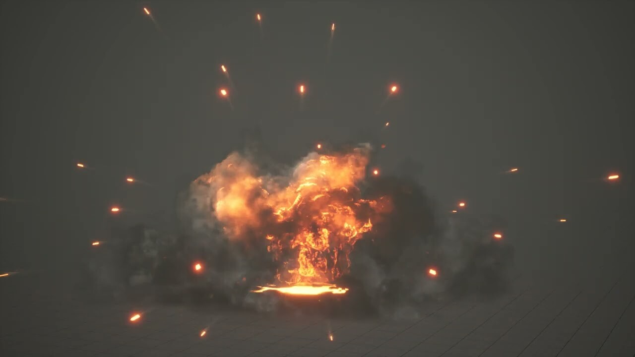 ArtStation - Thermal Imploder grenade explosion
