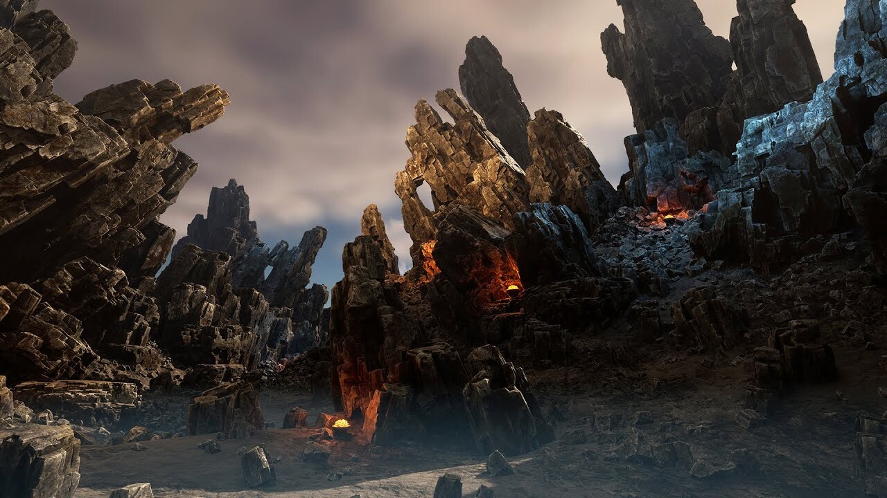 ArtStation - Old cliffs