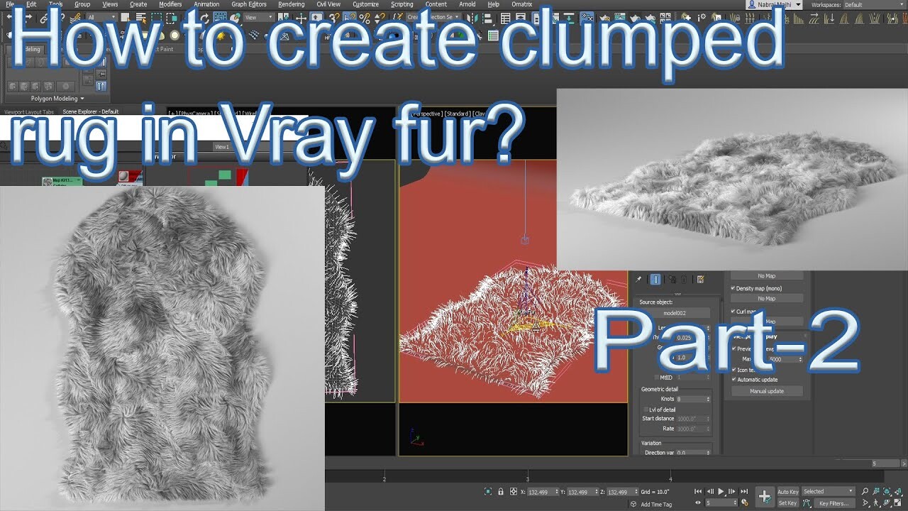 ArtStation - V-Ray Fur ((( Creating Rugs for Architectural ...