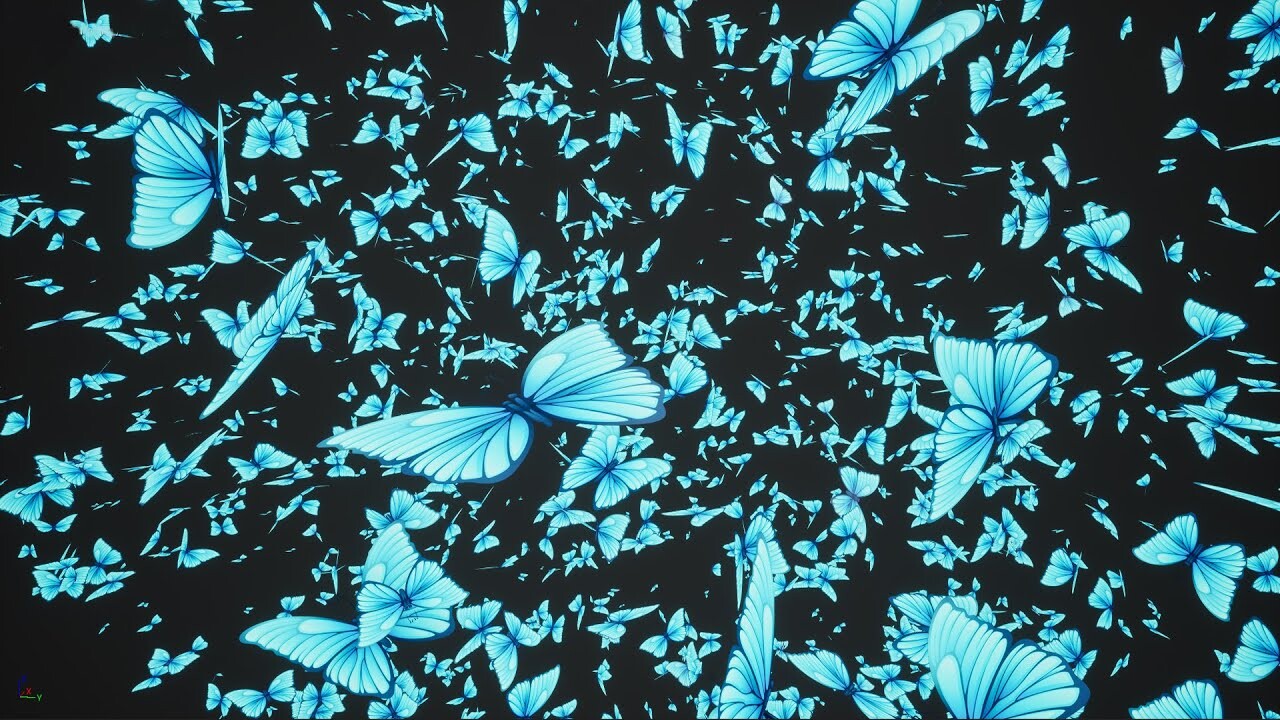 ArtStation - Sprite Based Animated Butterflies in UE 5.1 Niagara ...
