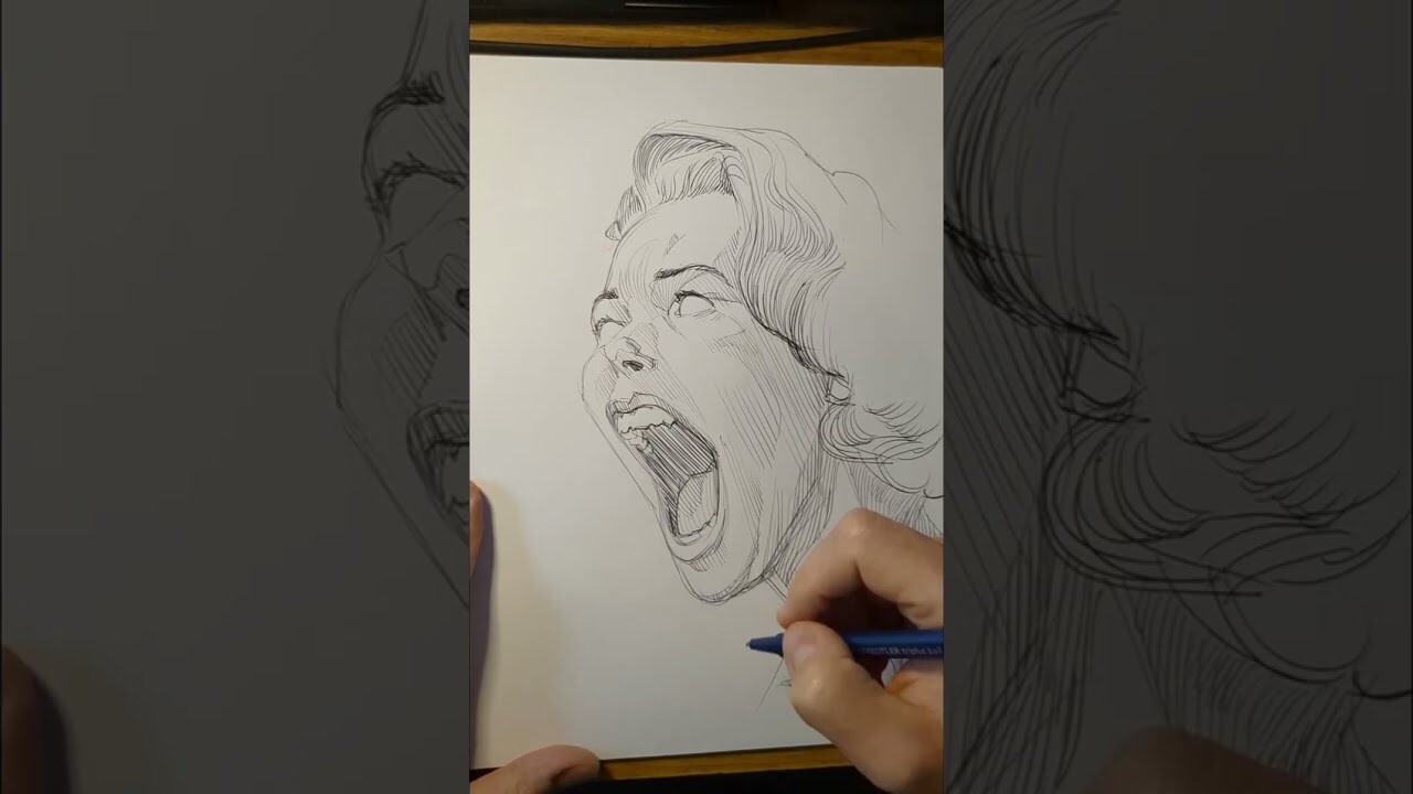 ArtStation - Free hand portrait