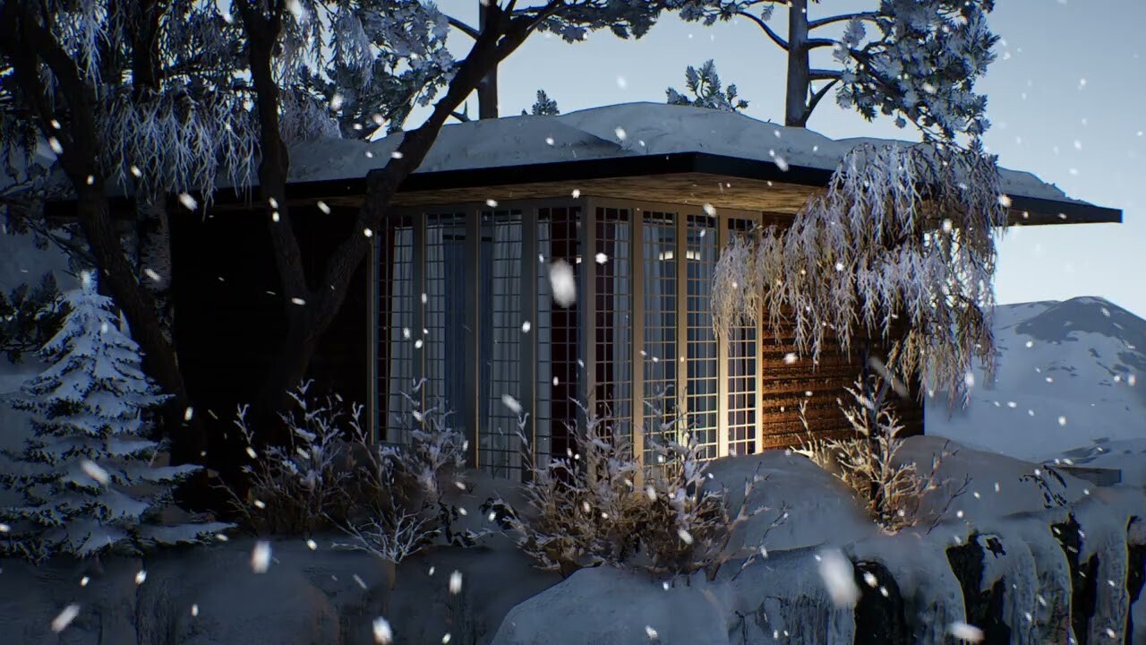 ArtStation - Cabin on the Mountain