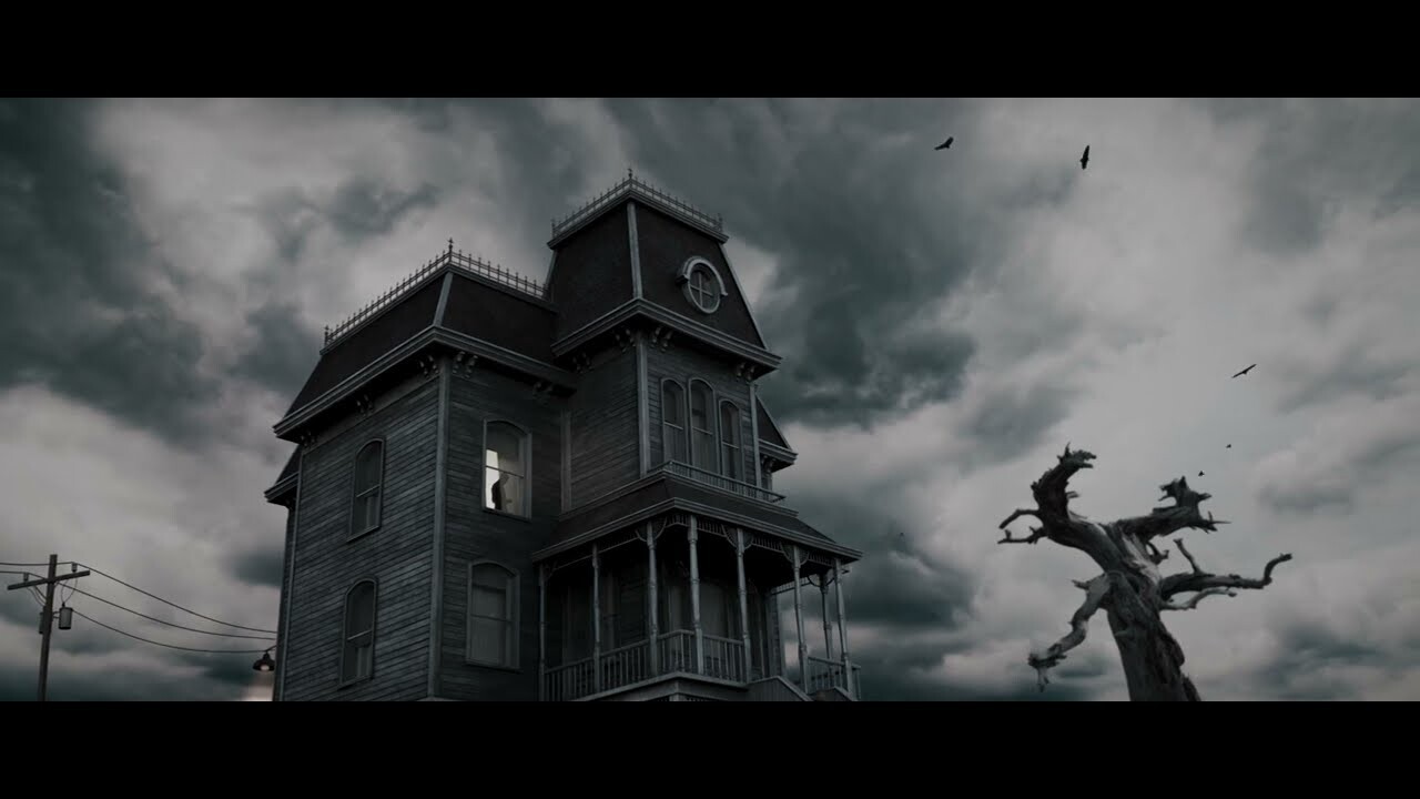 ArtStation - Psycho House Scene 3D Modeling and Compositing