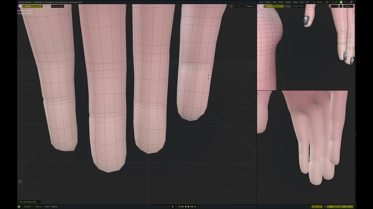 ArtStation - Joliette Fleurs - Fingers and Toes Topology and Shape