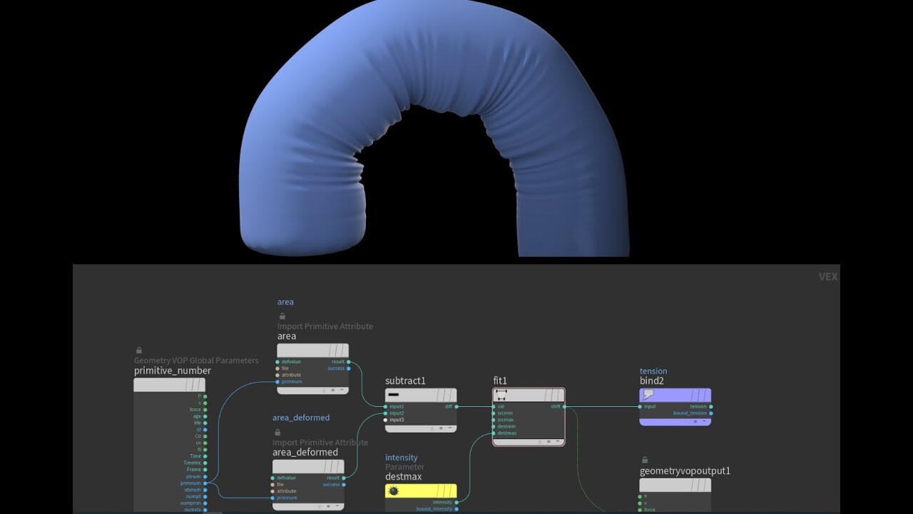 ArtStation - Houdini Wrinkle Setup with Vop