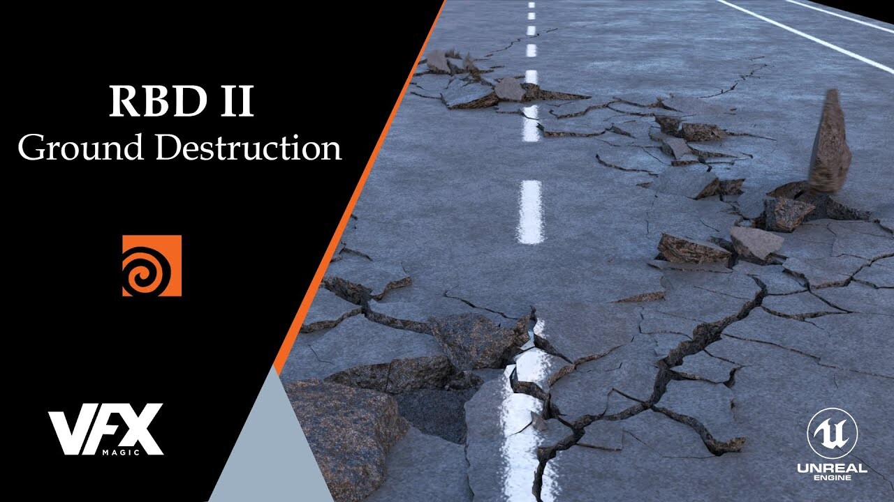 ArtStation - Houdini RBD II - Ground Destruction | Unreal Engine 5.1