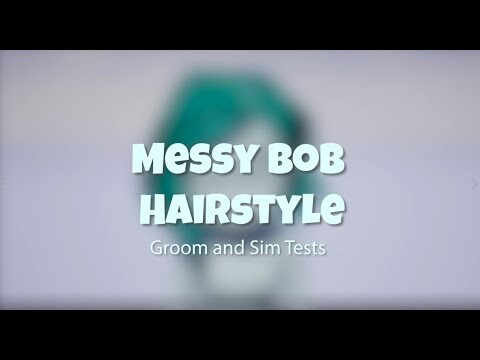 ArtStation - 24HR Challenge: Stylized Messy Bob - Groom and Sim Tests