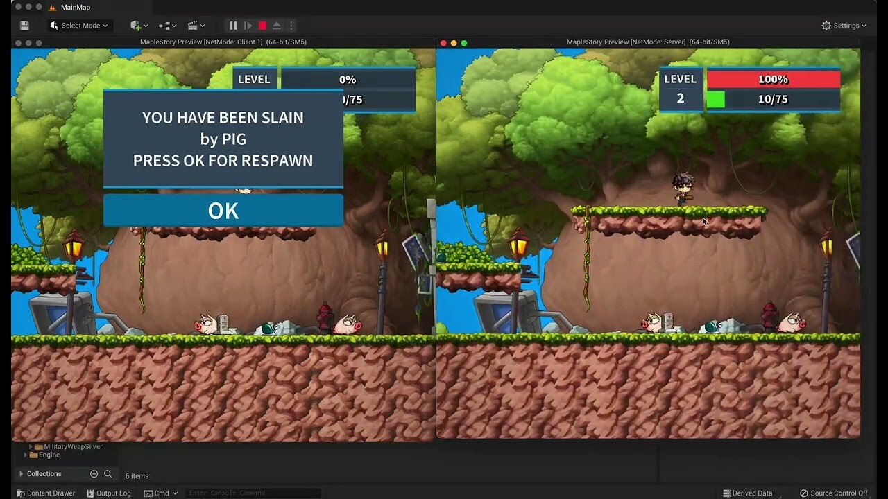 Dmitriy Nesonov - 2D Multiplayer Game (study work)