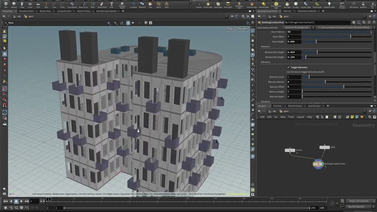 ArtStation - Houdini - BuildingCreationTool