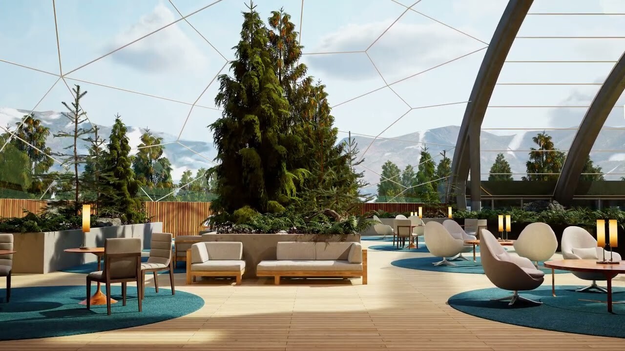 ArtStation - Nightscape Hotel Interior ArchViz