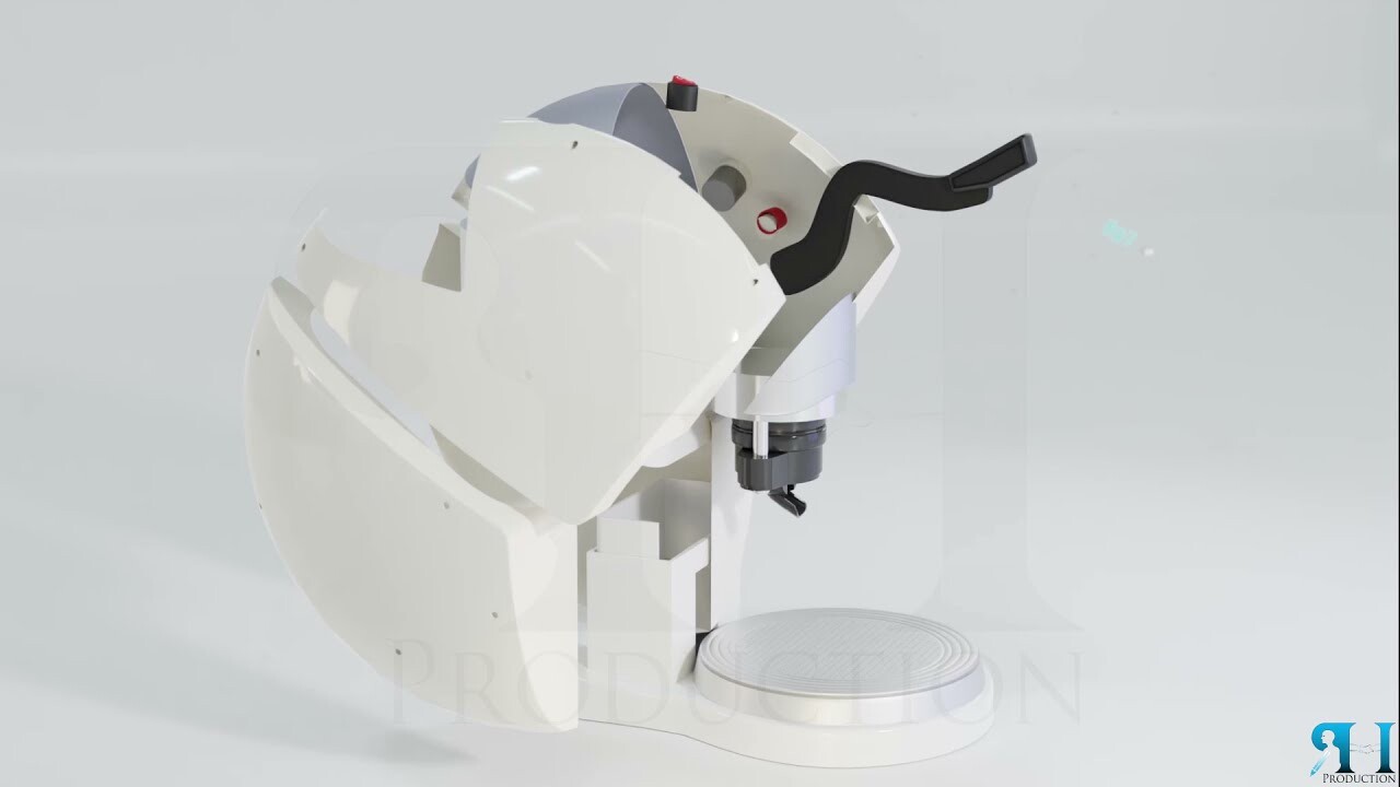 ArtStation - Coffee Machine Assembly Animation