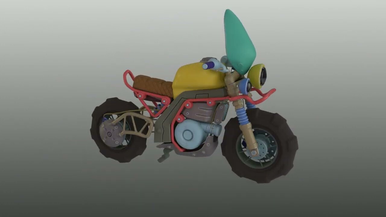 ArtStation - Bike_render_Procedural_work