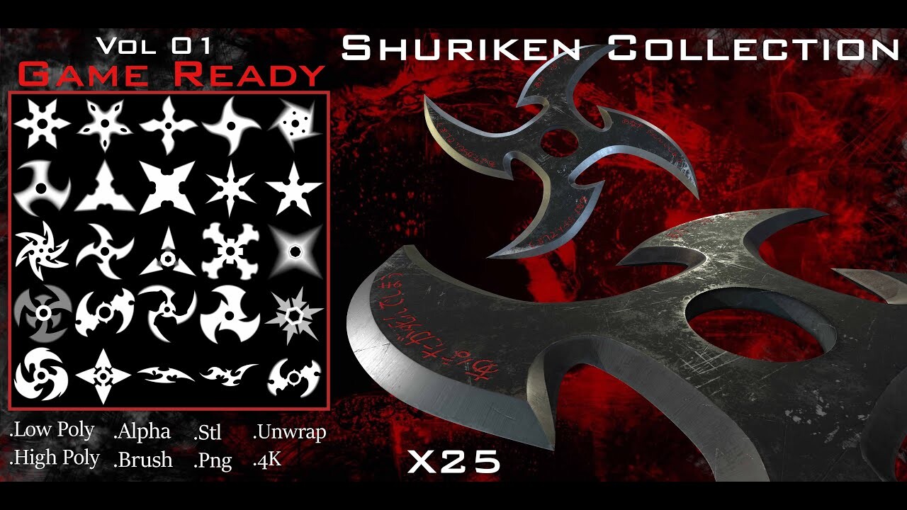 ArtStation - Shuriken_Collection_001