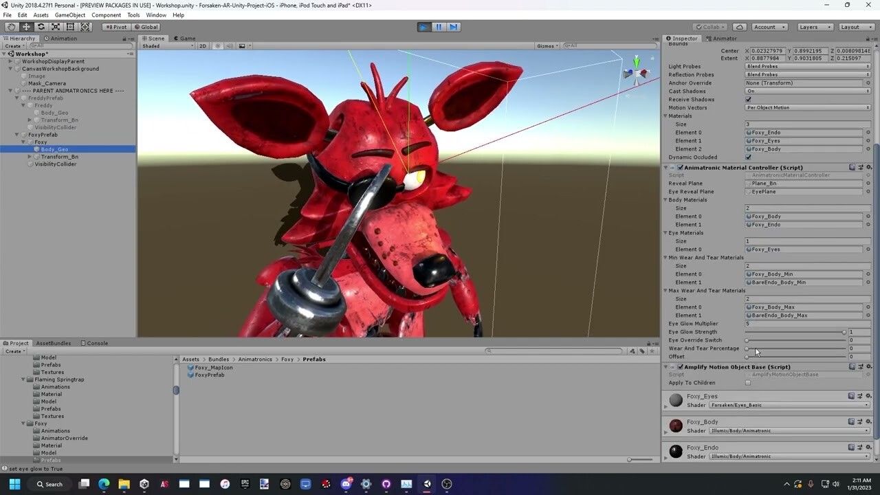ArtStation - Five Nights at Freddy's AR Shader Remake in Unity for ...