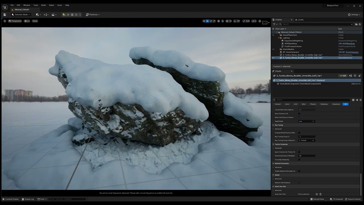 ArtStation - Snow Generator Blueprint