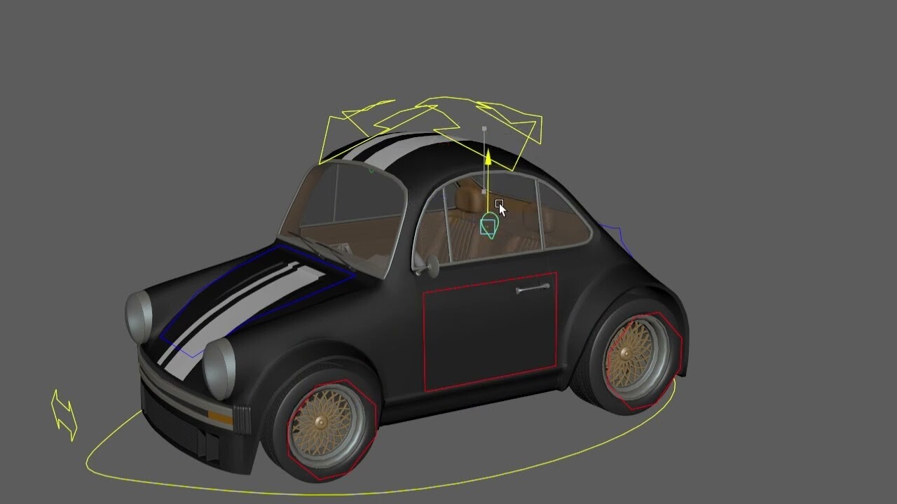 ArtStation - Stylized Car Rig