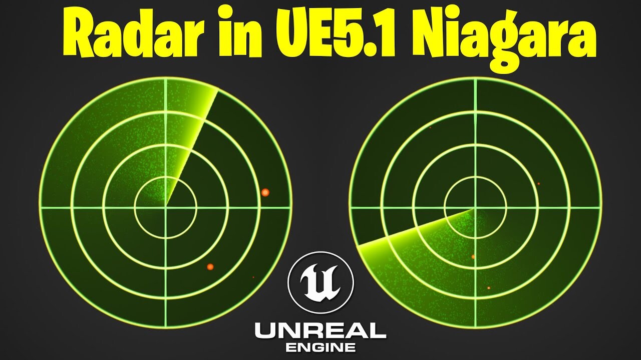 ArtStation - Radar in Unreal Engine 5.1 Niagara Tutorial | Download Files