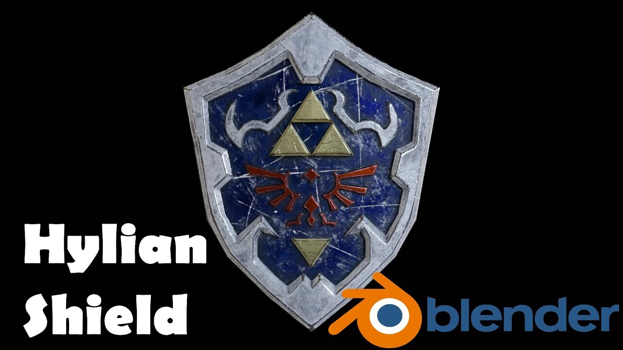 ArtStation - Hylian Shield - The Legend of Zelda - Blender Video