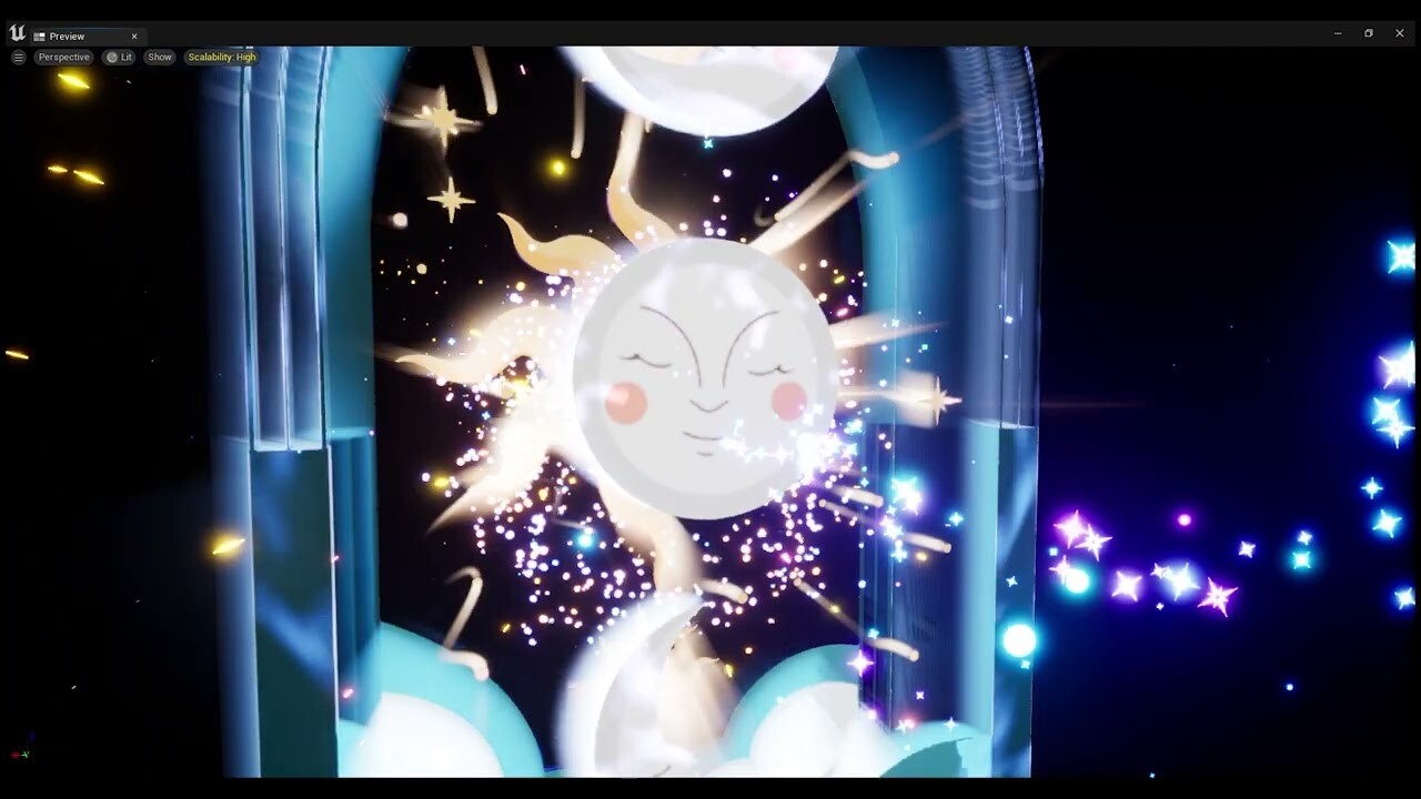 ArtStation - UE5.1 - Niagara - Sun/Moon Gate VFX - 3 ideas