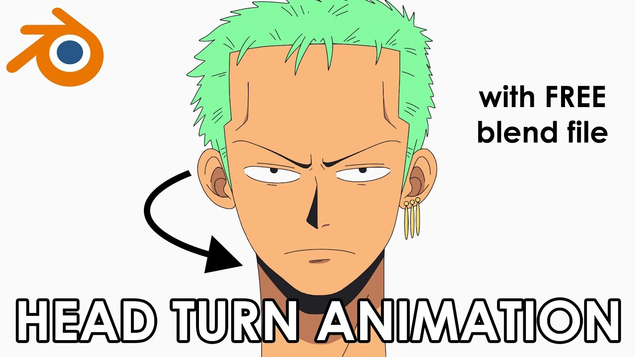 ArtStation - 2D head turn animation with Blender Grease Pencil ...