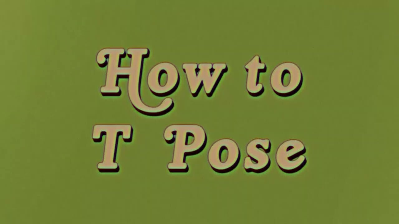 ArtStation - How to T Pose