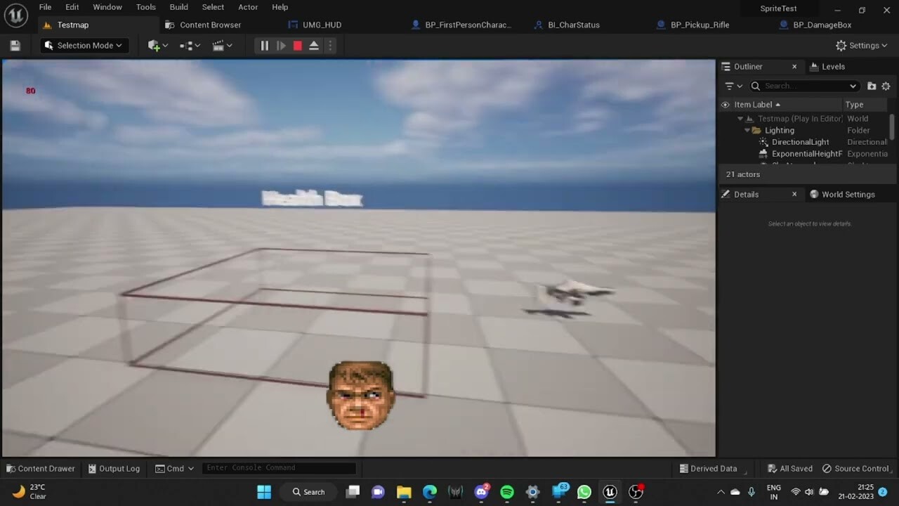 ArtStation - Doom II Face UI in Unreal Engine