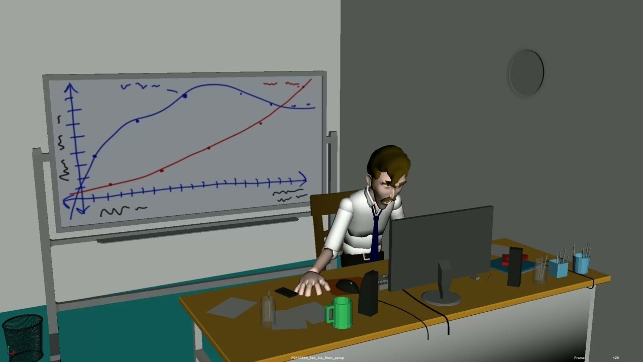 ArtStation - 1 Person Dialogue 3D Animation