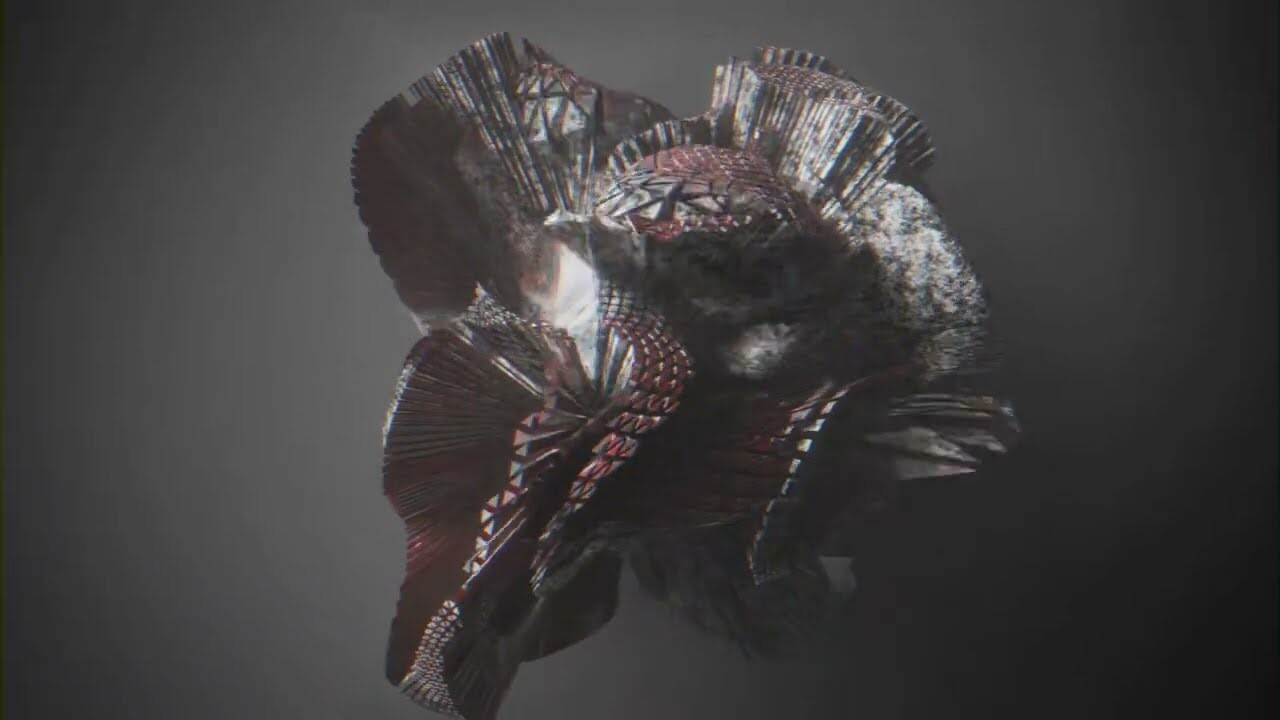 ArtStation - [Blender Geometry Nodes] Curl Noise Turbulence Extrusion