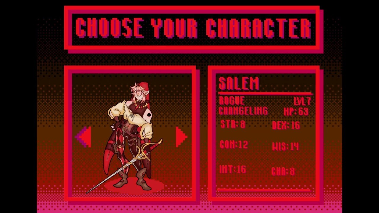 ArtStation - Character Selection Menu