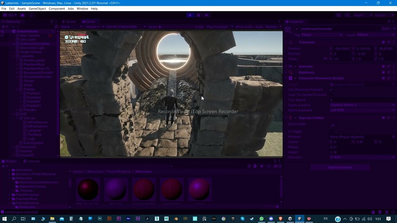 ArtStation - Creation Labyrinth Video Game "The Spiral" The Maze