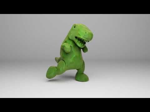 ArtStation - Clay T-Rex Walk Cycle - Fixed Tail