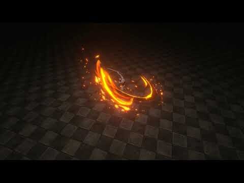 ArtStation - Unity_Vfx_004_CartoonFireSlash_Effect VFX
