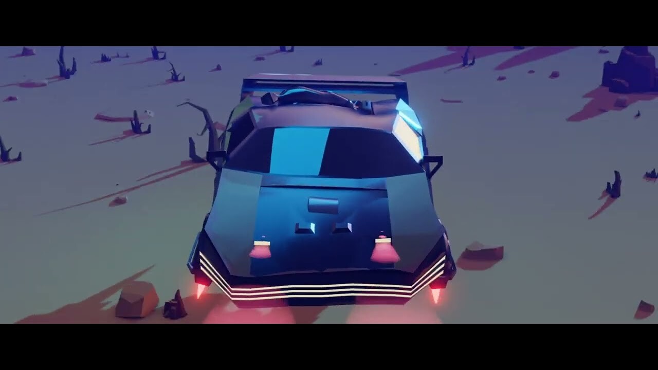 ArtStation - Low Poly Cyberpunk 2077 Inspired Car Animation
