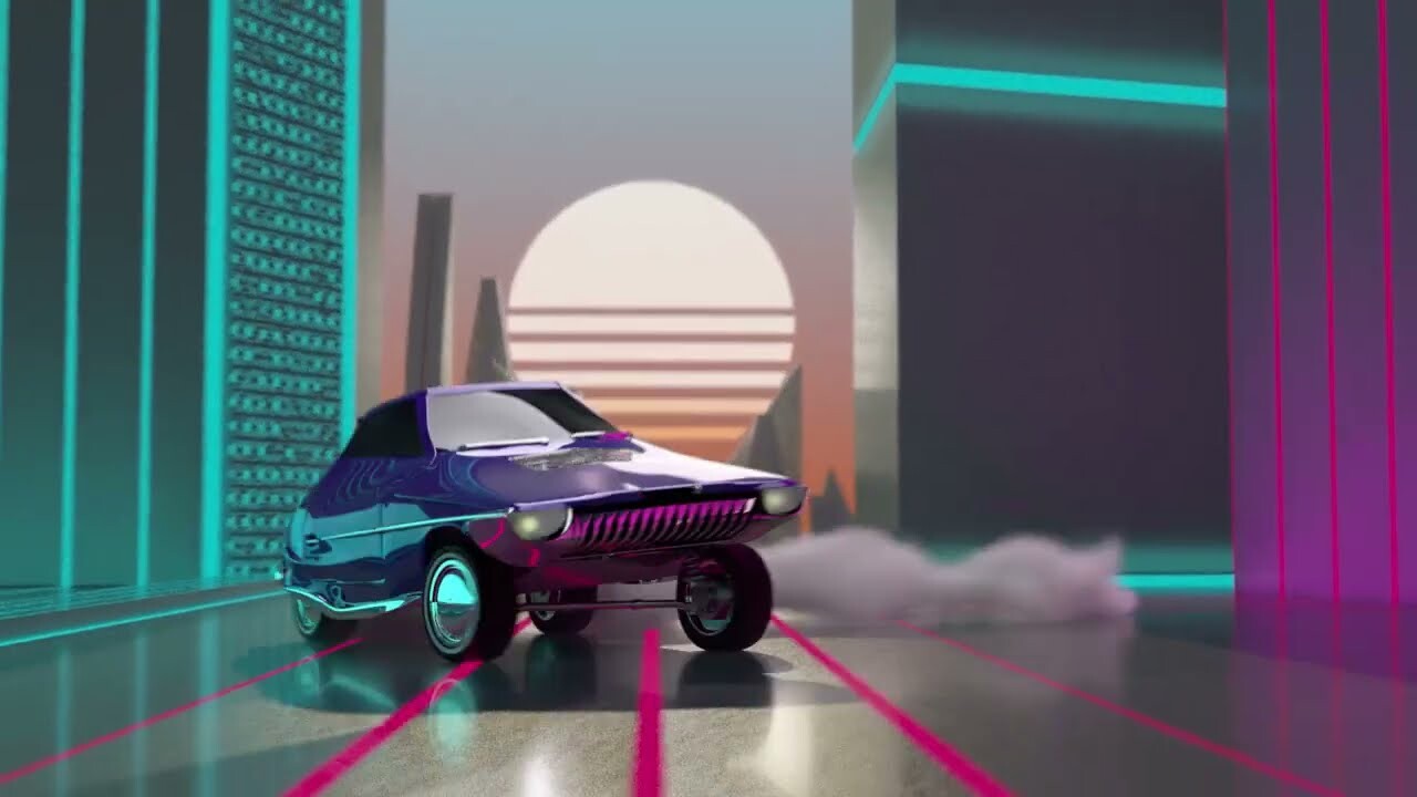 ArtStation - 3D Car Animation Low Polygon