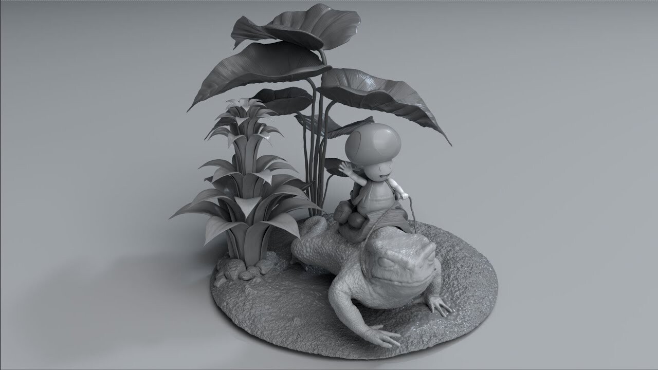 ArtStation - Toad on a toad