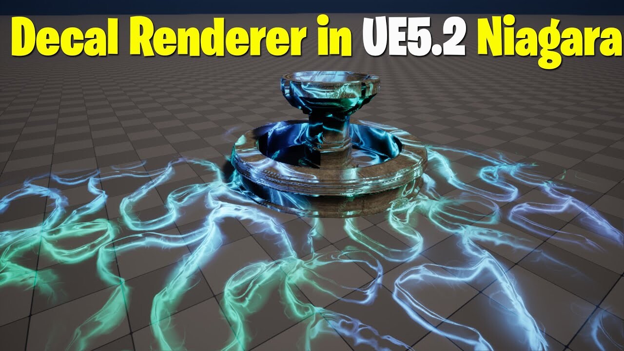 ArtStation - Decal Renderer in Unreal Engine 5.2 Niagara Tutorial | Download Files