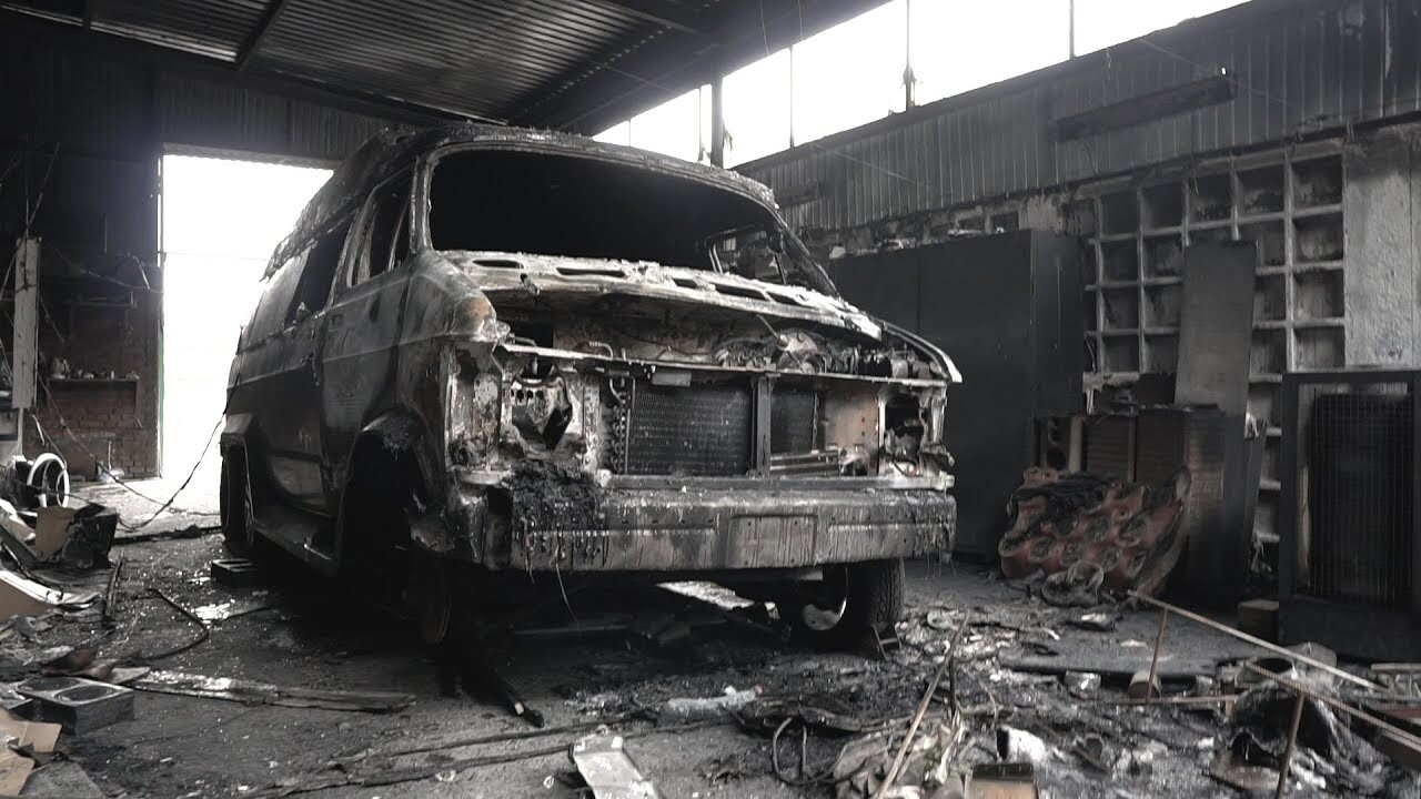 ArtStation - Burnt out garage