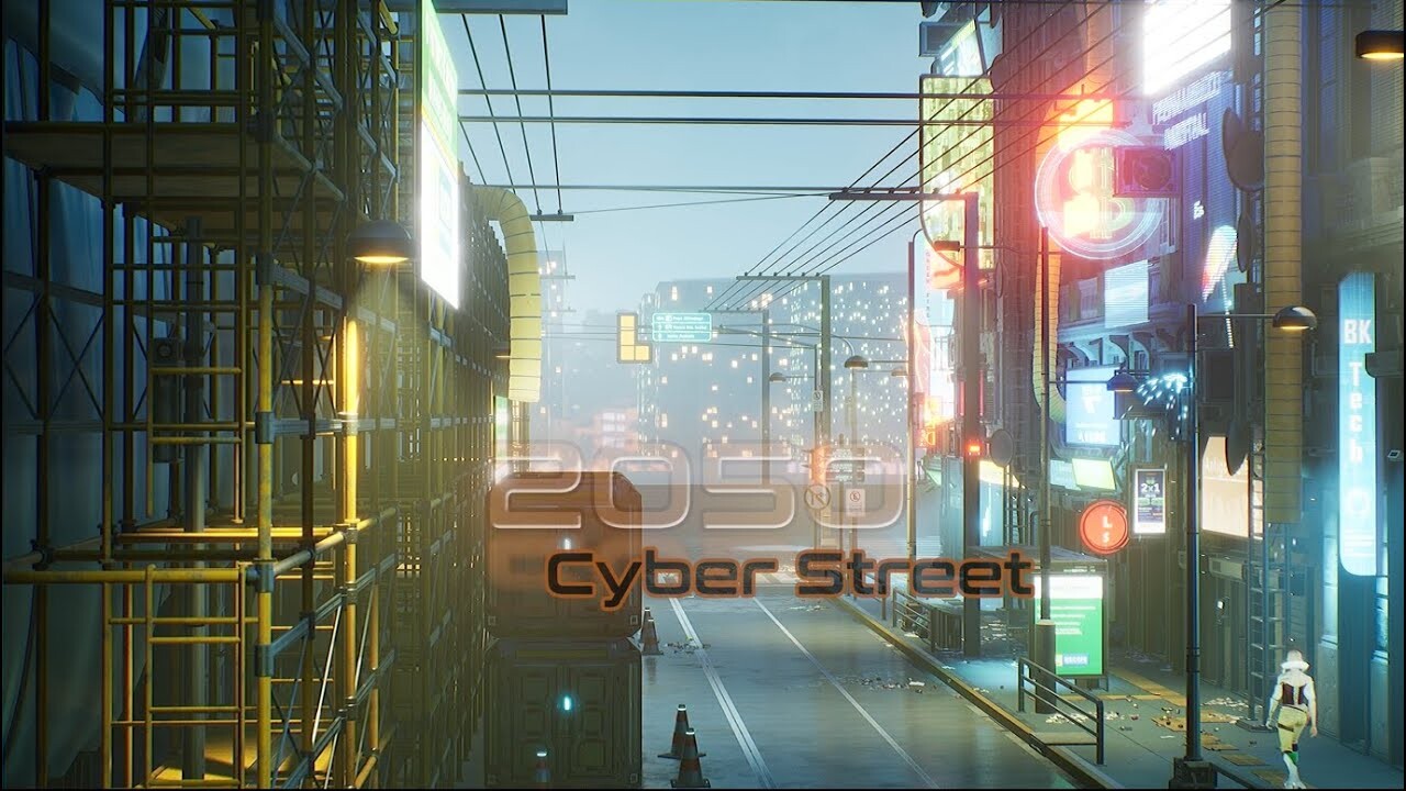 ArtStation - Cyber street 2050
